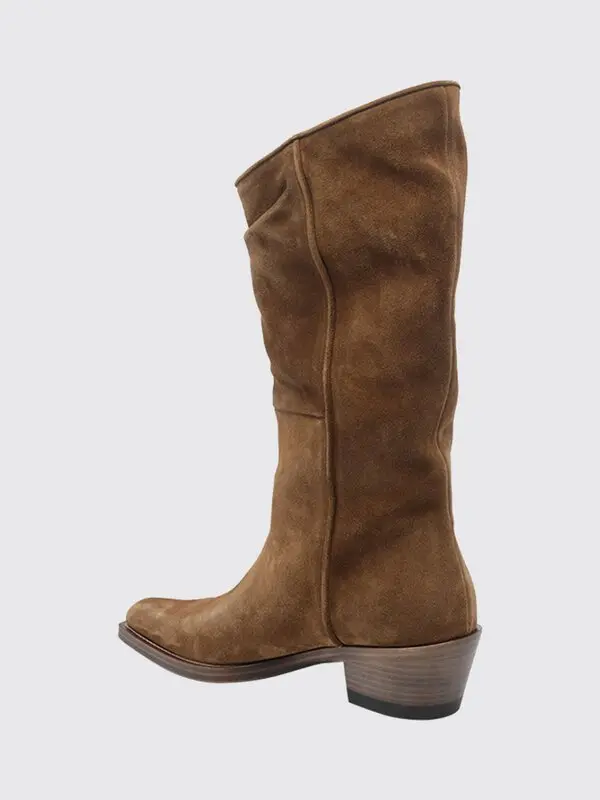 Khaite Mid Calf Boots - Burnt