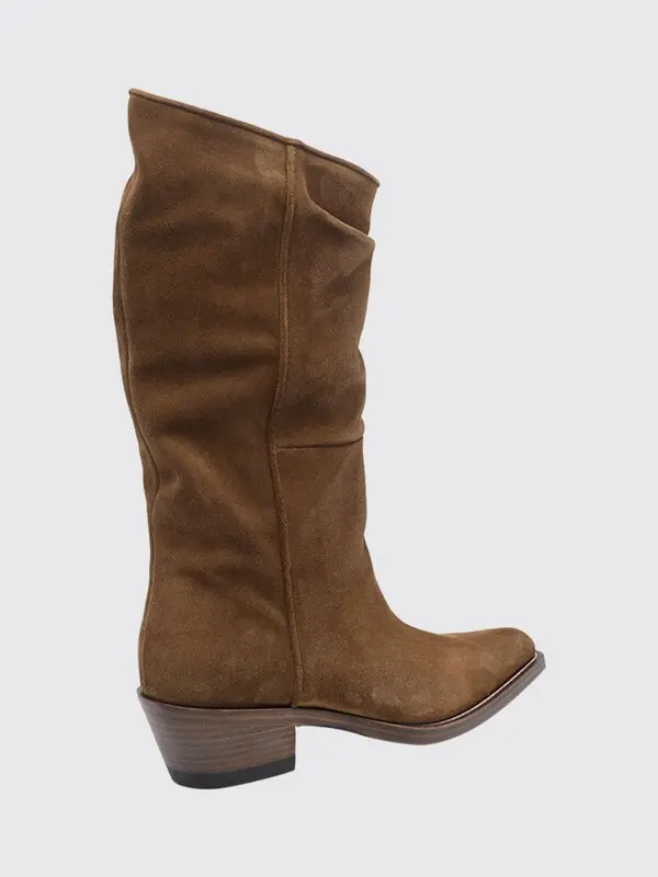 Khaite Mid Calf Boots - Burnt