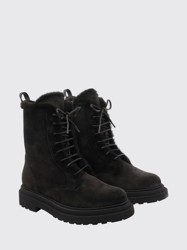 Brunello Cucinelli Lace-up Combat Boots