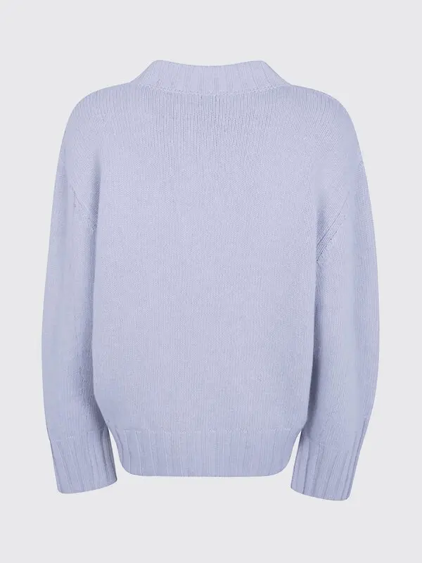 Attico Dropped-shoulder Wool And Cashmere Blend Jumper - Grey