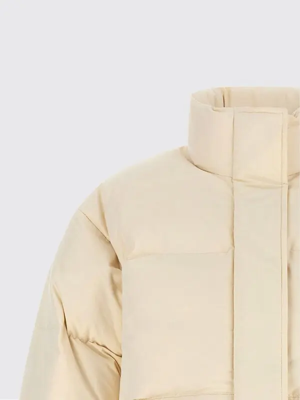 JIL SANDER Short Quilted Nylon Puffer Jacket With High Collar