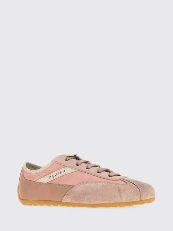 Alexander McQueen Bi Boxe Sneakers In Leather And Suede With Rubber Sole