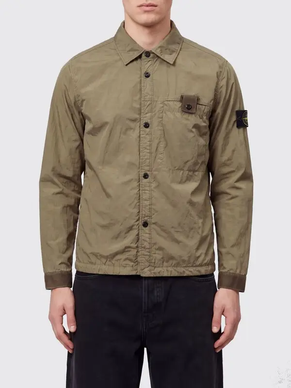 Stone Island Crinkle Reps Ny Recycled Nylon Shirt Jacket