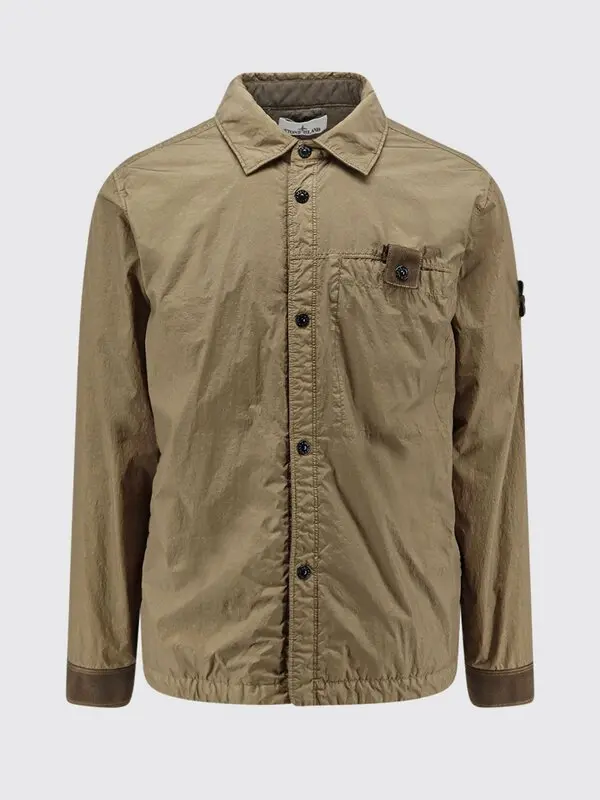 Stone Island Crinkle Reps Ny Recycled Nylon Shirt Jacket
