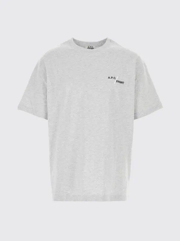 A.p.c. Cotton T-shirt With Contrast Logo And Dropped Shoulders - Green