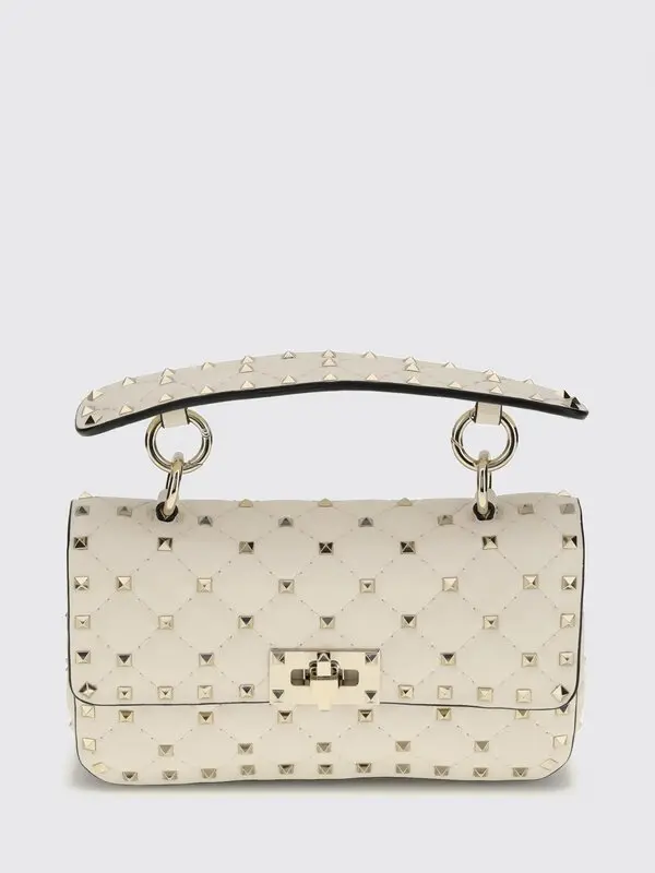 Valentino Garavani Rockstud Quilted Nappa Mini Bag - Ivory