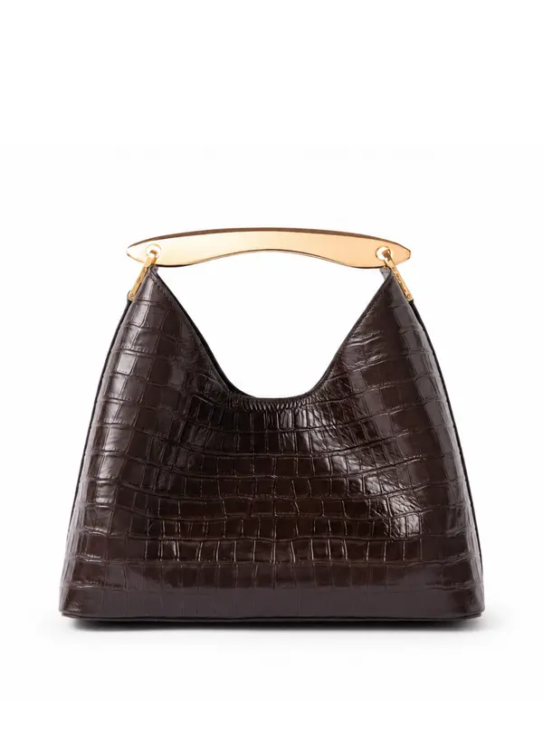 ELLEME Boomerang Croco Embossed Leather