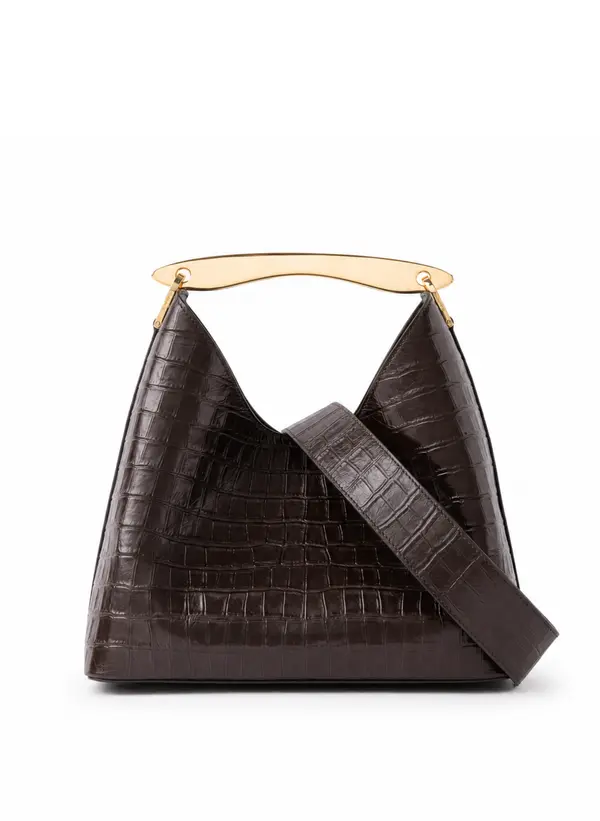 ELLEME Boomerang Croco Embossed Leather