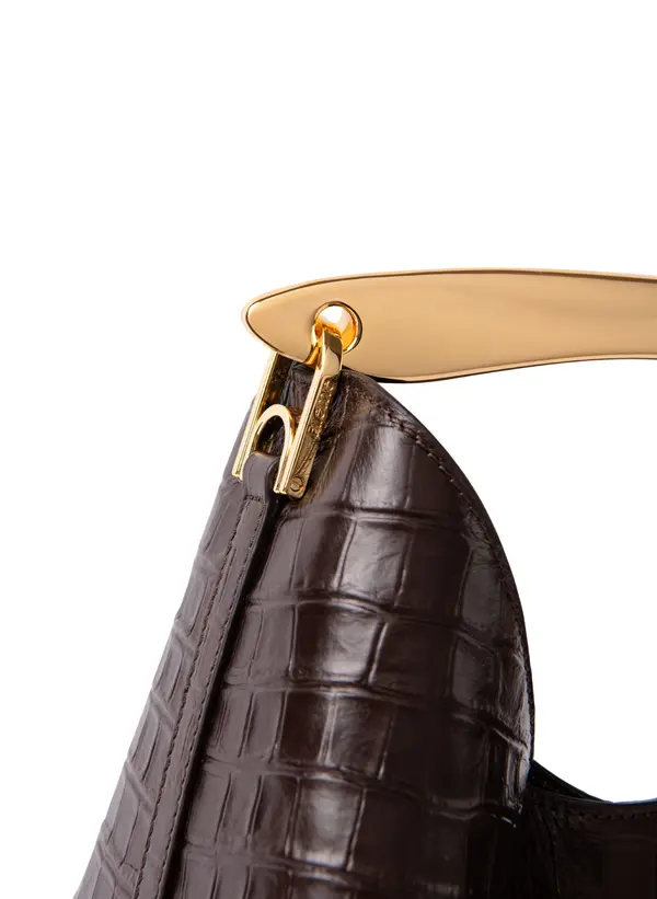 ELLEME Boomerang Croco Embossed Leather