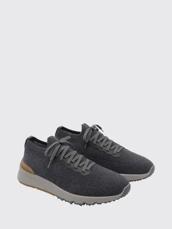 Brunello Cucinelli Cotton Knit Low-top Trainers