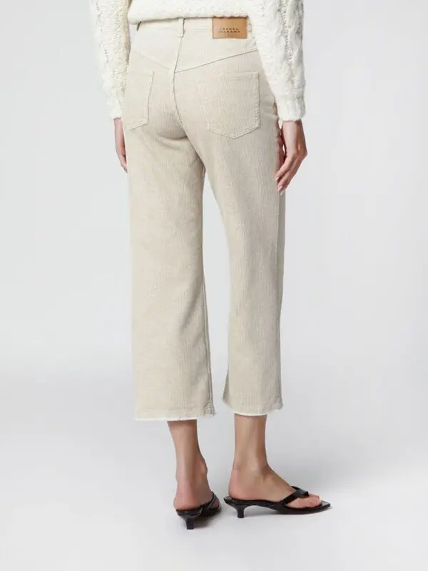 Isabel Marant Étoile Ruthie Straight-leg Corduroy Trousers - Ecru