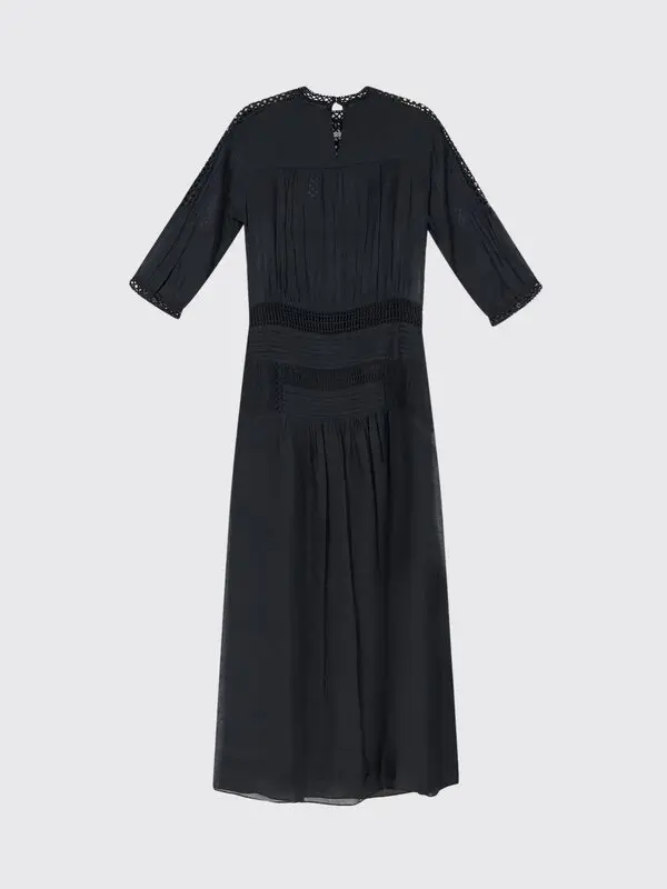 Isabel Marant Étoile Flared Midi Dress With Lace Inserts