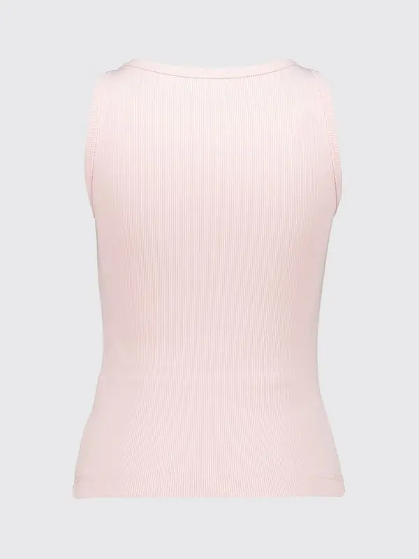 Casablanca U-neck Slim Fit Stretch Cotton Tank Top With Contrast Logo