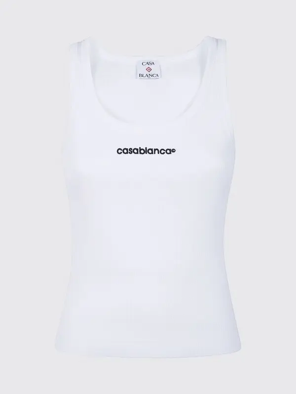 Casablanca Ribbed Tank Top