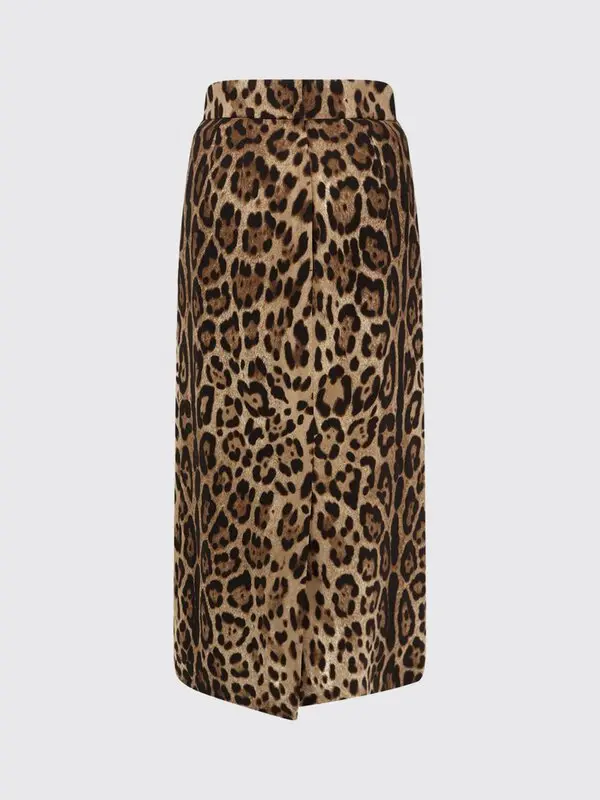 Dolce & Gabbana Leopard Print Pencil Skirt