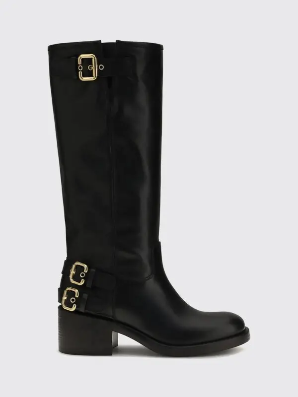 Chloé Buckled Knee High Boots