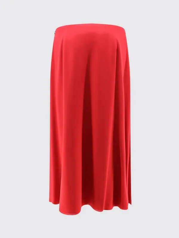 Valentino Garavani High-waisted A-line Silk Midi Skirt