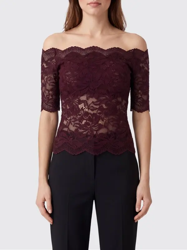 Rabanne Off-the-shoulder Lace Top - Violet