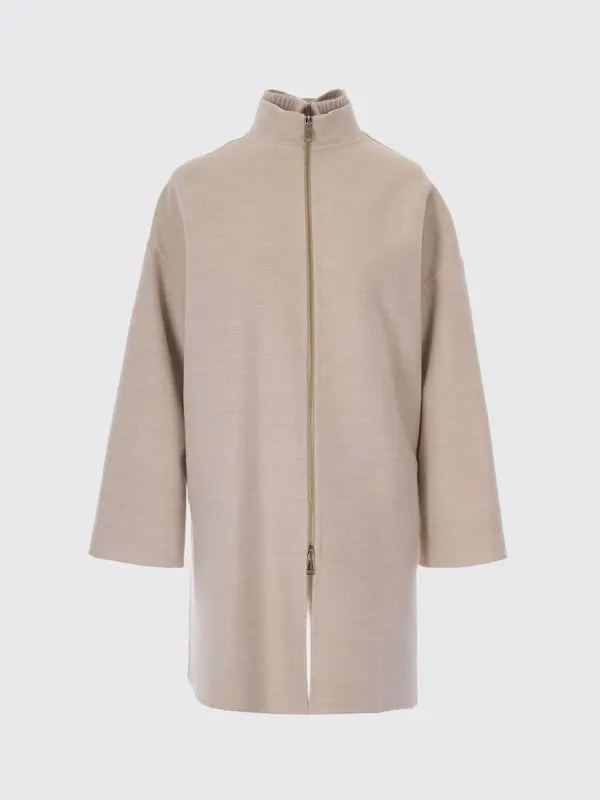 Fabiana Filippi Zip Up Coat - Beige