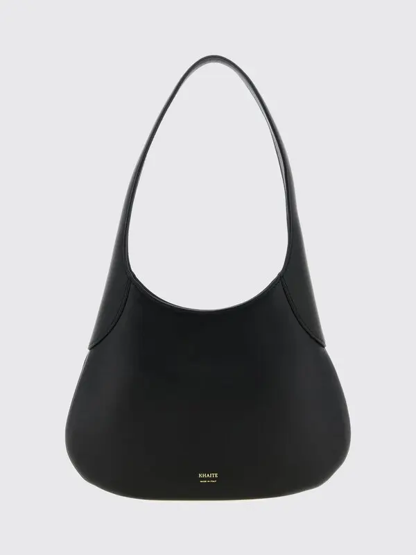 Khaite Joan Smooth Calfskin Leather Shoulder Bag - Black