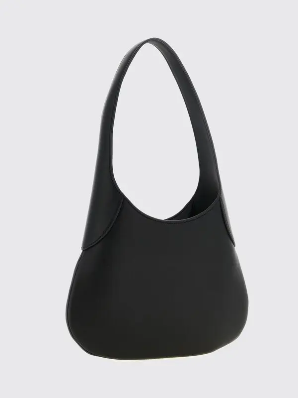 Khaite Joan Smooth Calfskin Leather Shoulder Bag - Black