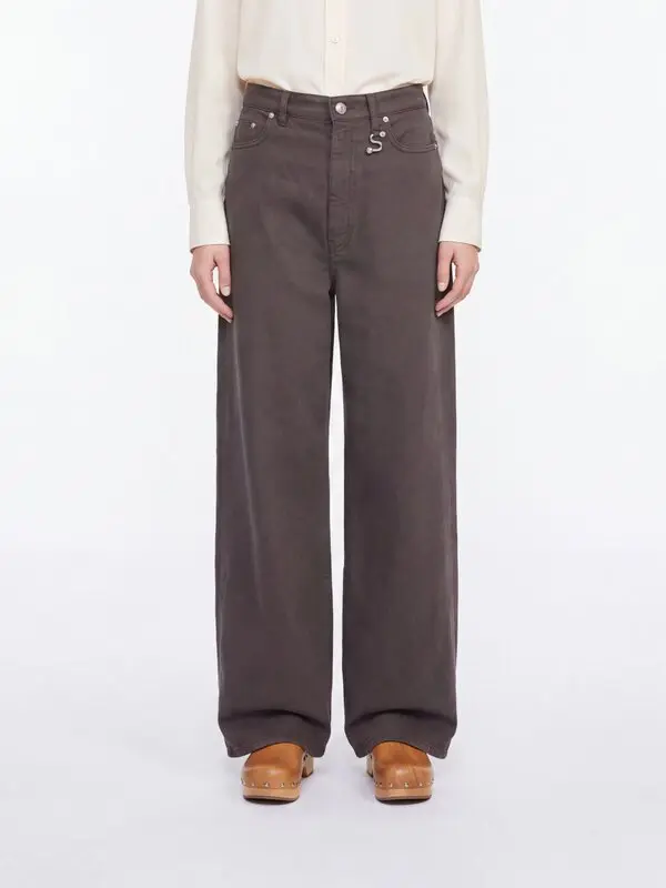 Sportmax Mid-rise Wide-leg Cotton Denim Jeans
