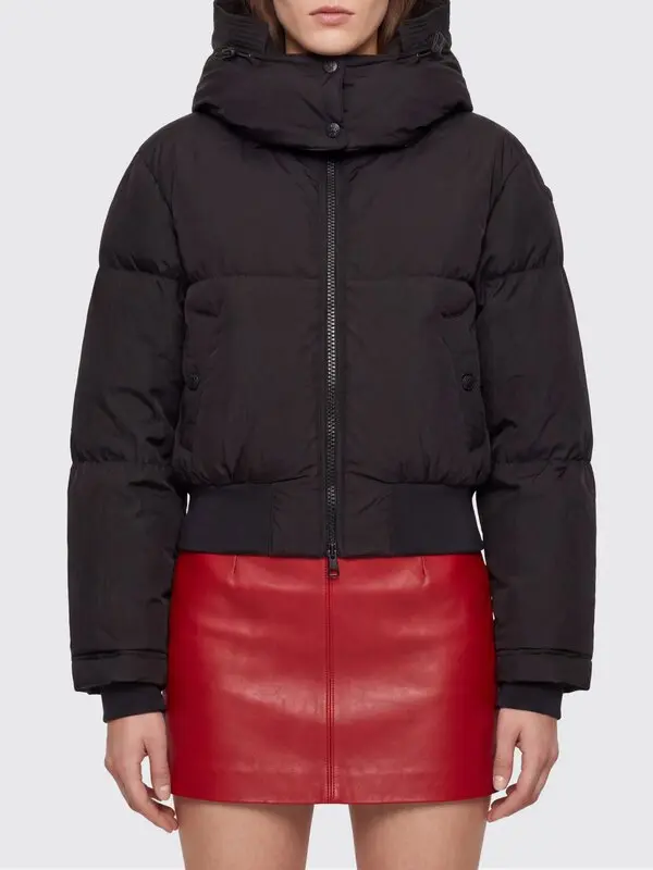 DIESEL® Short Quilted Nylon Puffer Jacket With Hood