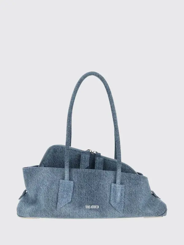 Attico La Passeggiata Shoulder Bag With Double Handle - Denim