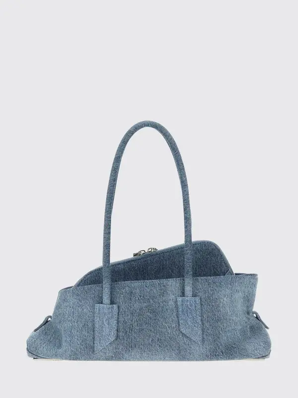 Attico La Passeggiata Shoulder Bag With Double Handle - Denim