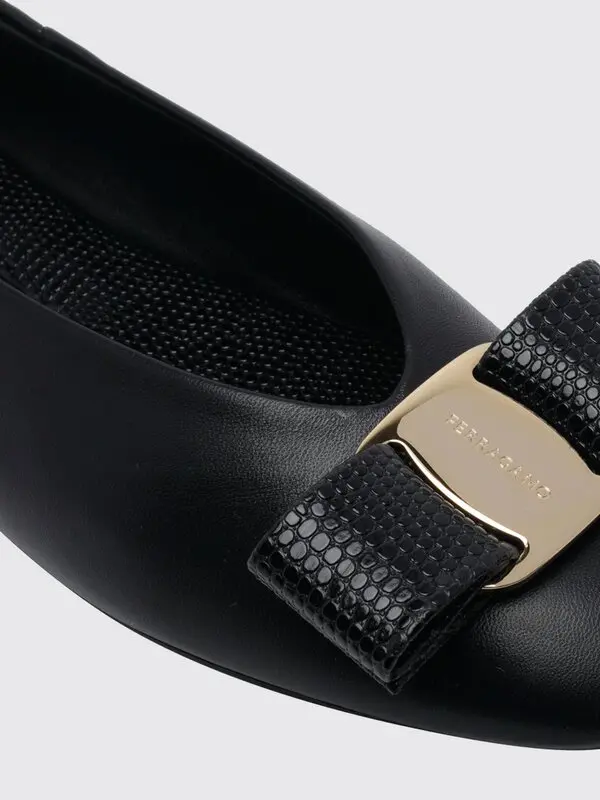 FERRAGAMO Ballet Flats With Bow Detail