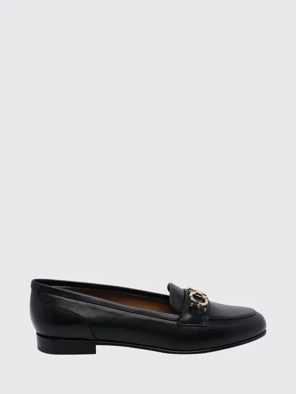 FERRAGAMO Bax Smooth Calfskin Loafers With Gancini Ornament