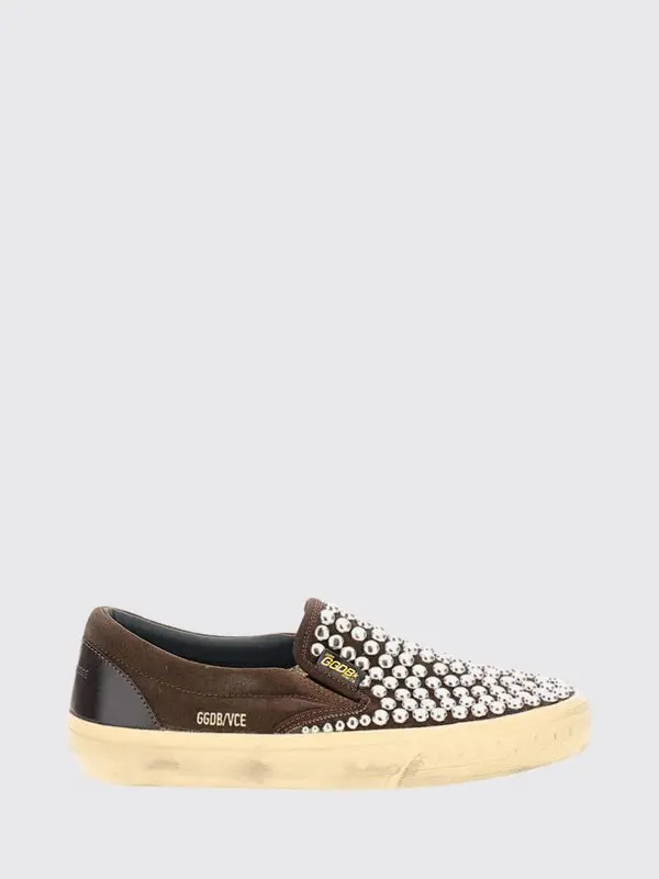 GOLDEN GOOSE Penstar Studded Suede Slip-on Sneakers