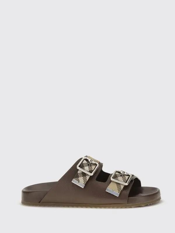 Burberry Sandals With Buckled Straps - Brown
