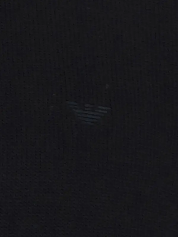 Emporio Armani Cotton Half-zip Polo Neck Jumper - Black