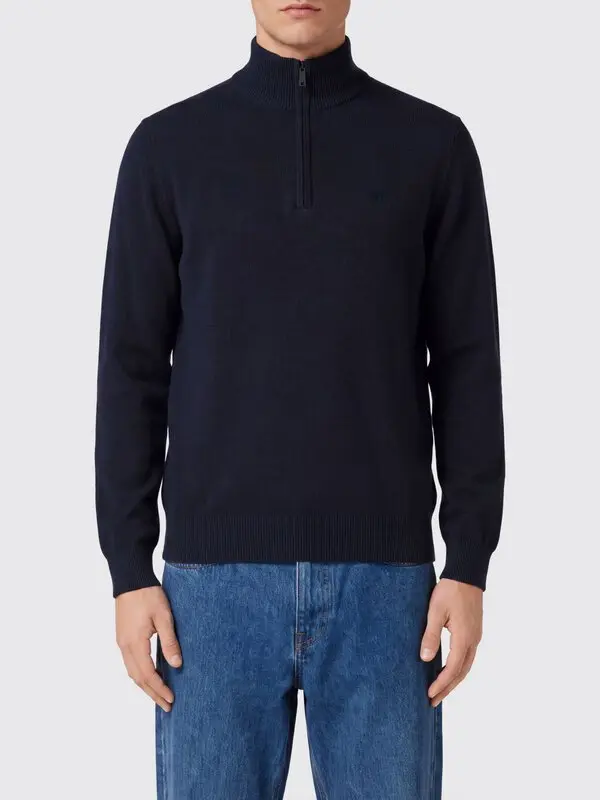 Emporio Armani Quarter Zip Sweater - Blue