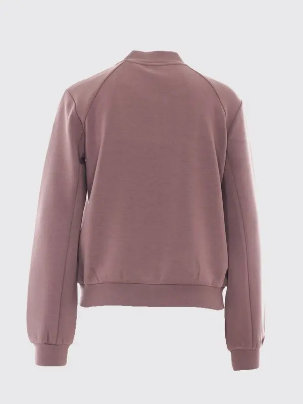 Liu Jo Zip-up Sweatshirt With Rhinestone Logo - Pink