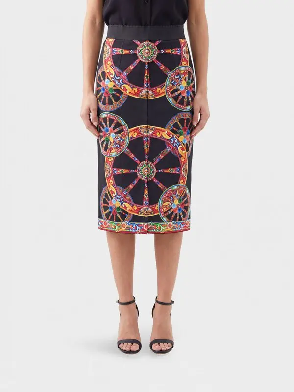 Dolce & Gabbana Printed Midi Skirt