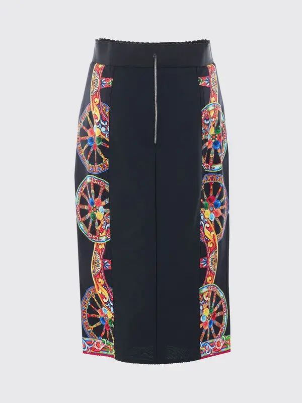 Dolce & Gabbana Printed Midi Skirt