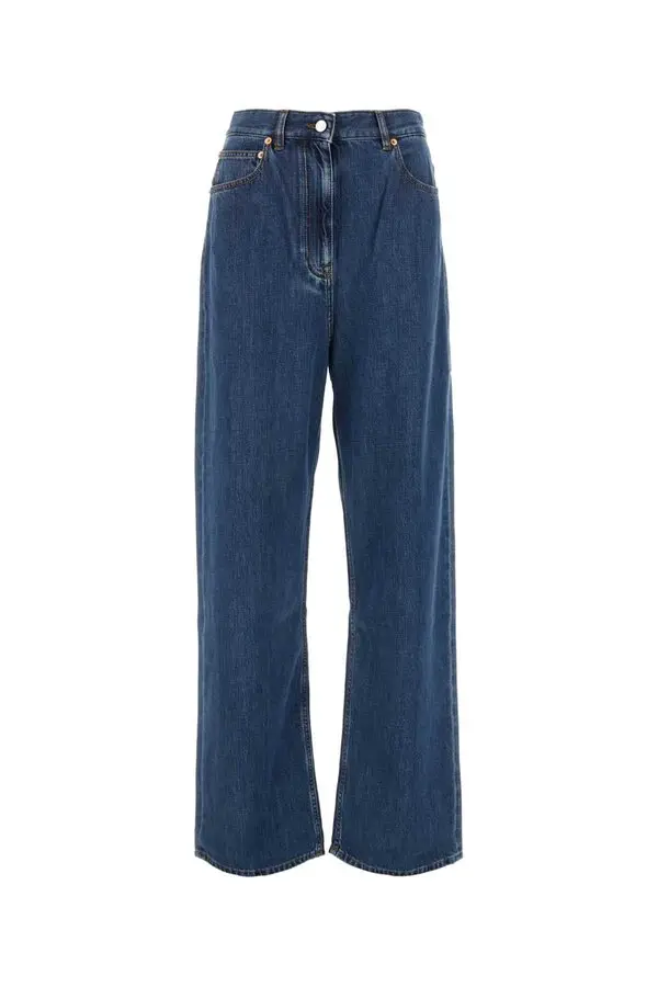 Valentino Garavani Denim Wide-leg Jeans - Blue