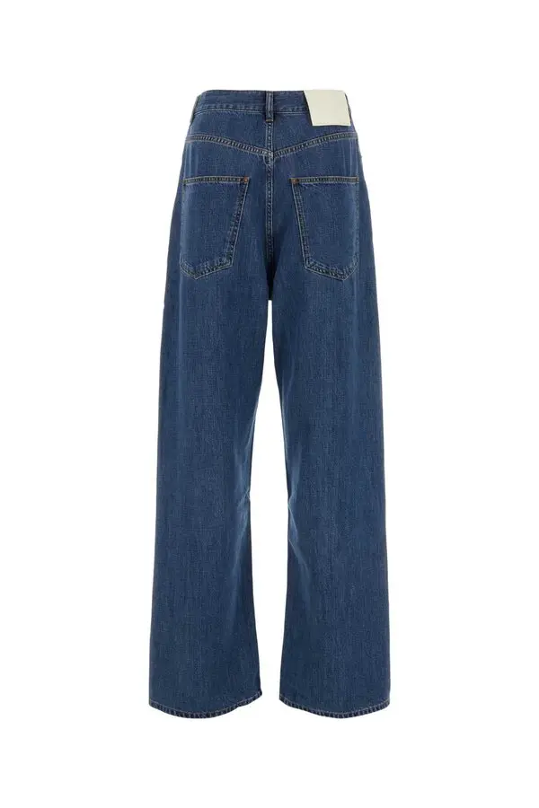 Valentino Garavani Denim Wide-leg Jeans - Blue