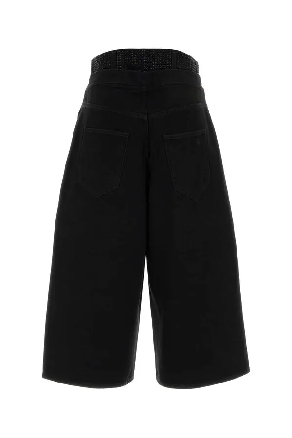 Attico Denim Bermuda Shorts
