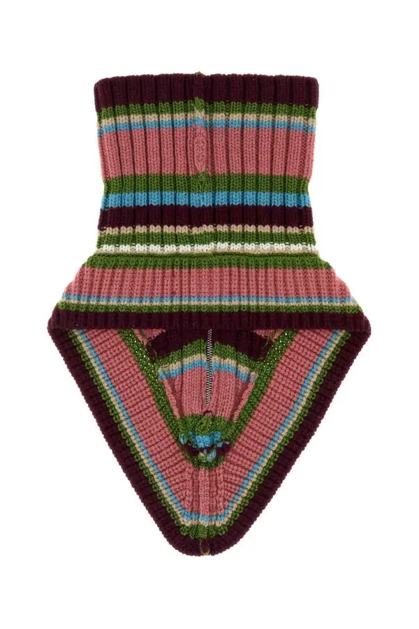 Dries Van Noten Embroidered Wool Morriso Neckwarmer