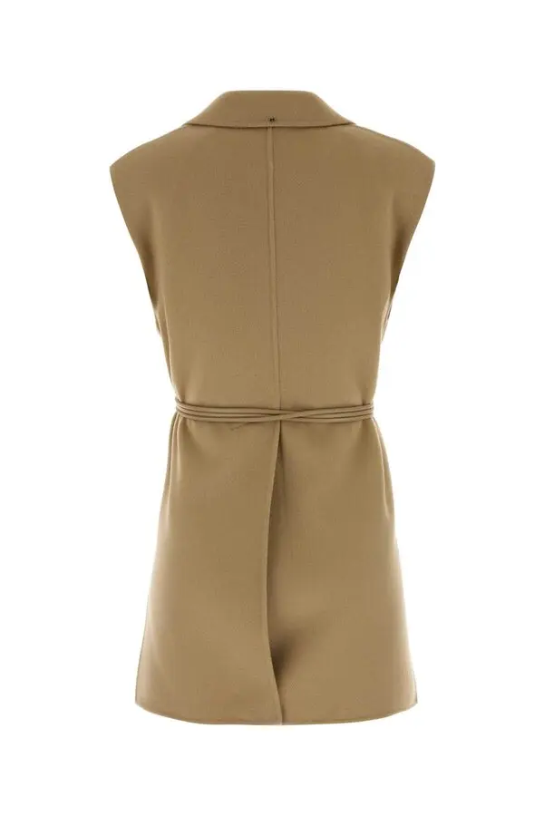 Sportmax Beige Wool Rapido Vest