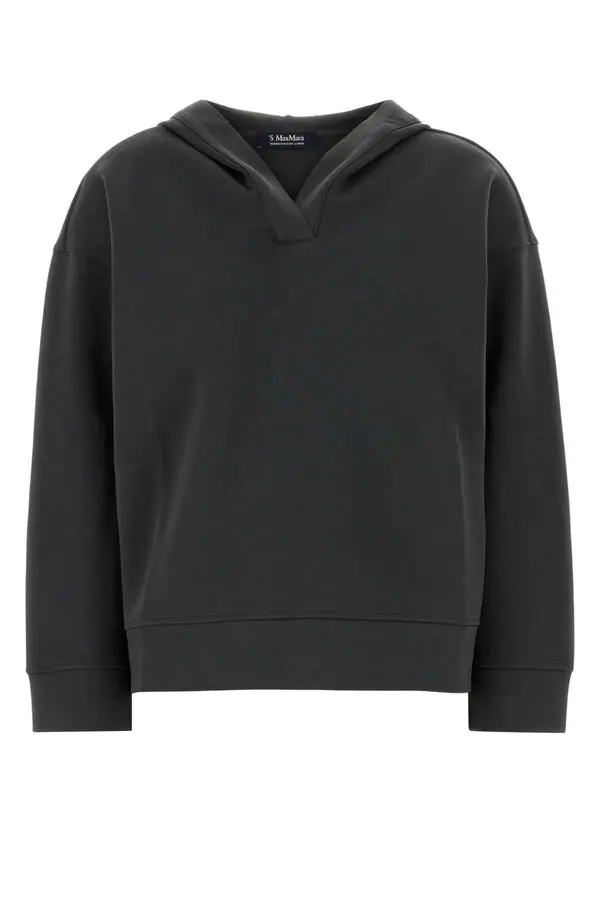 Max Mara Dark Grey Cotton Blend Sweatshirt