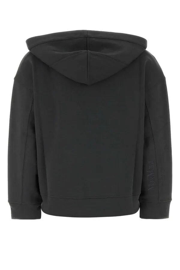 Max Mara Dark Grey Cotton Blend Sweatshirt
