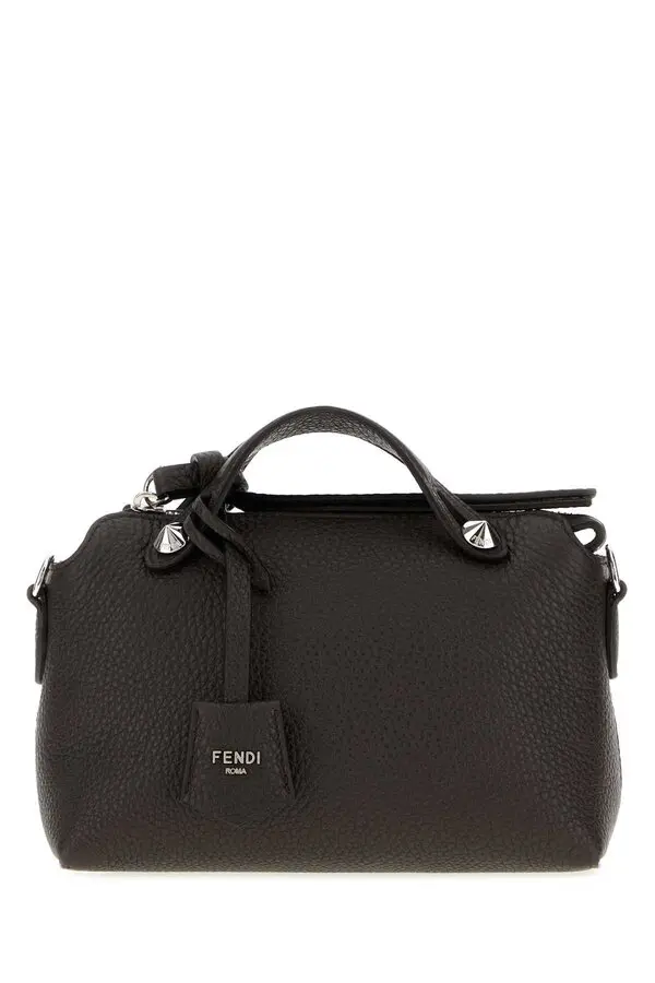 Fendi Dark Leather Mini The Way Soft Handbag