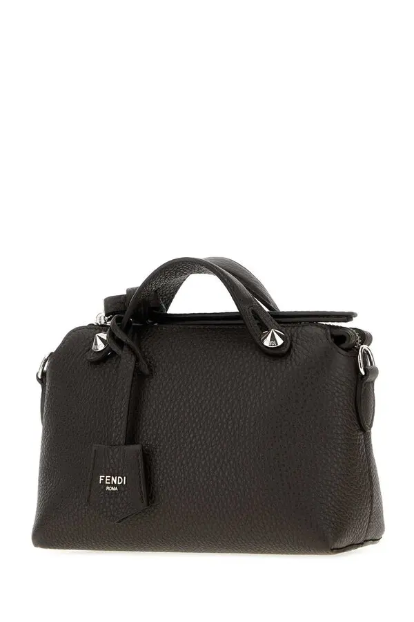 Fendi Dark Leather Mini The Way Soft Handbag