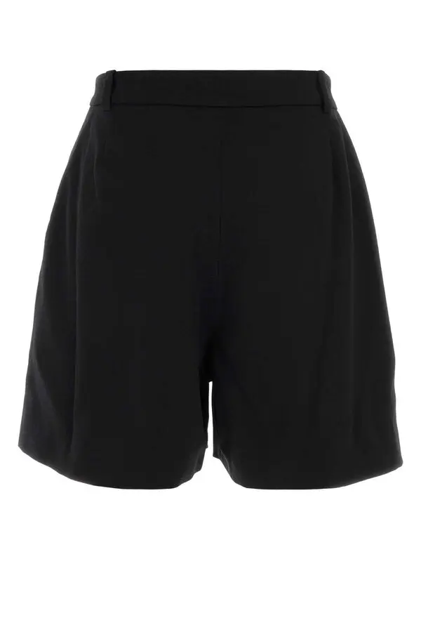 Alessandra Rich Stretch Crepe Bermuda Shorts
