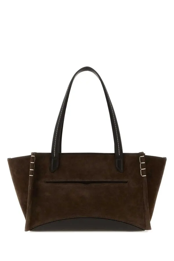 JW Anderson Chocolate Suede Loafer Handbag
