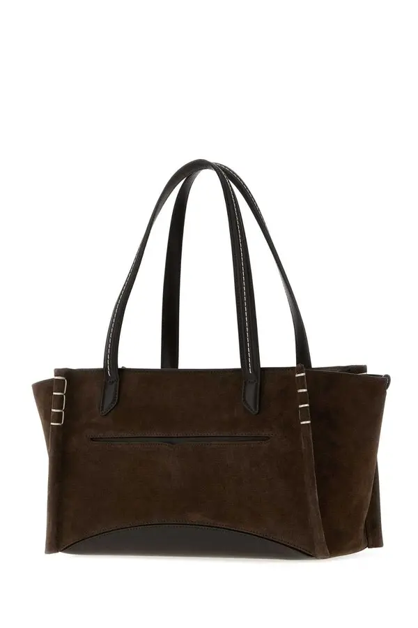 JW Anderson Chocolate Suede Loafer Handbag